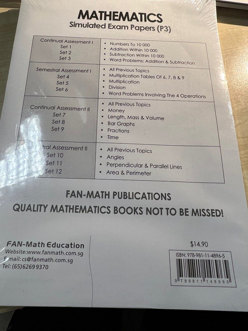 Brand new Maths Assessment books ! p3,P5 and P6, Hobbies & Toys, Books ...