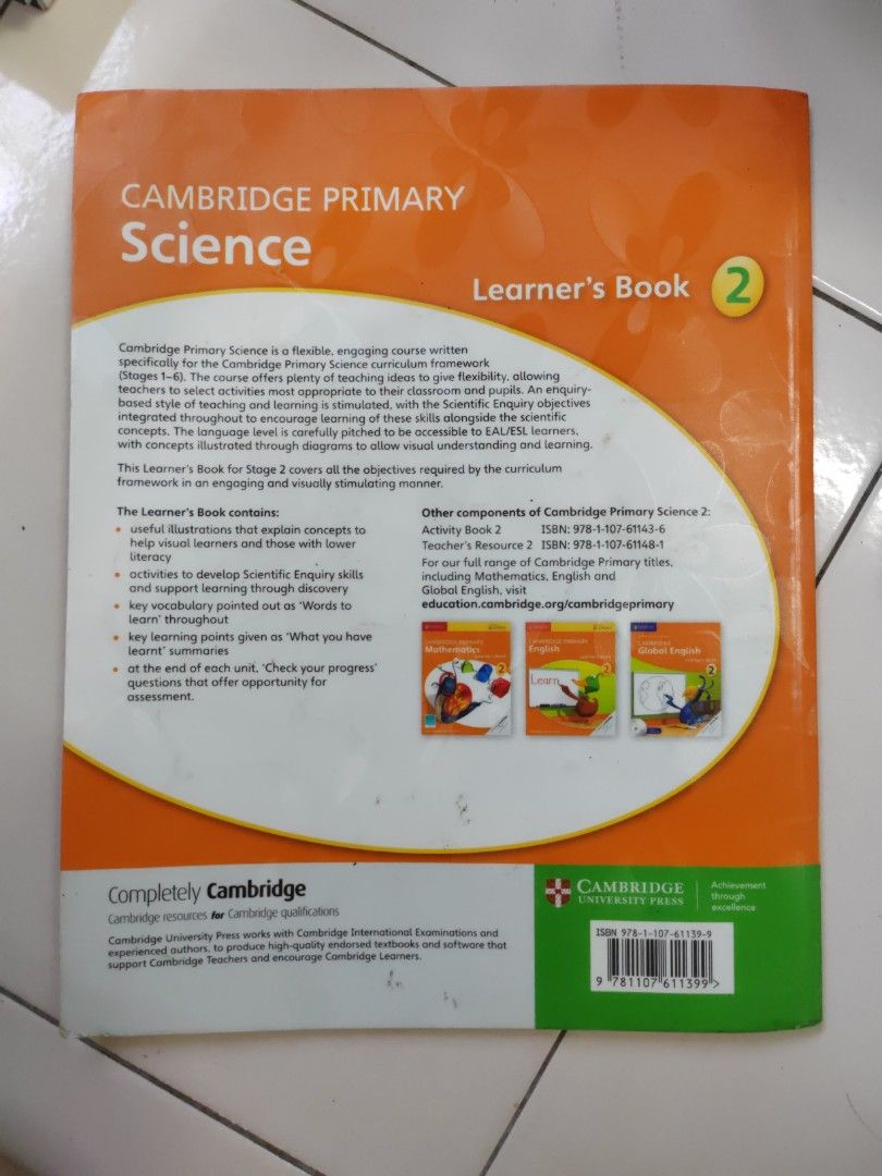 Cambridge Primary Year 2 Science Textbook, Hobbies & Toys, Books ...