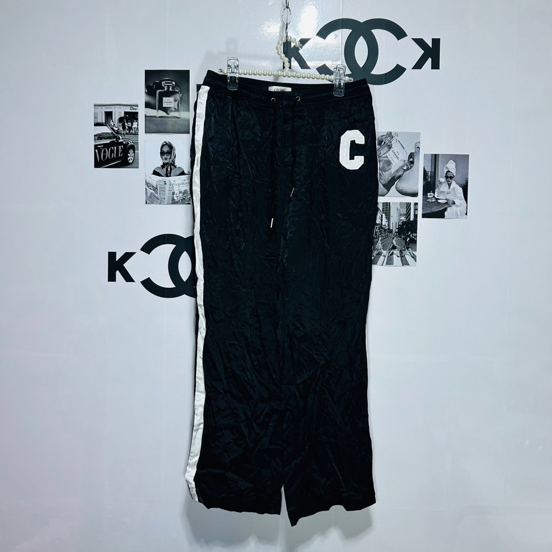 Celine silk pants, Luxury, Apparel on Carousell