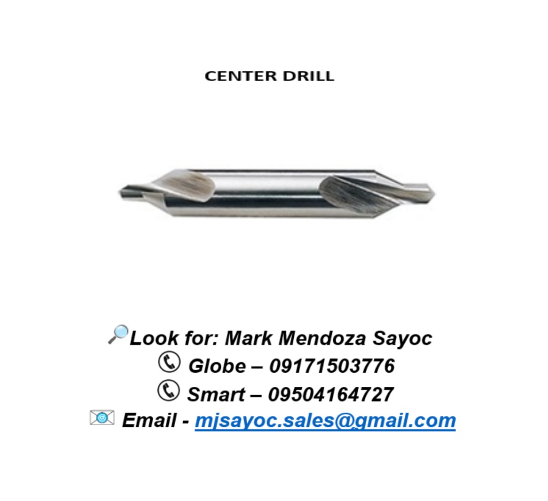 CENTER DRILL, Commercial & Industrial, Construction Tools & Equipment ...