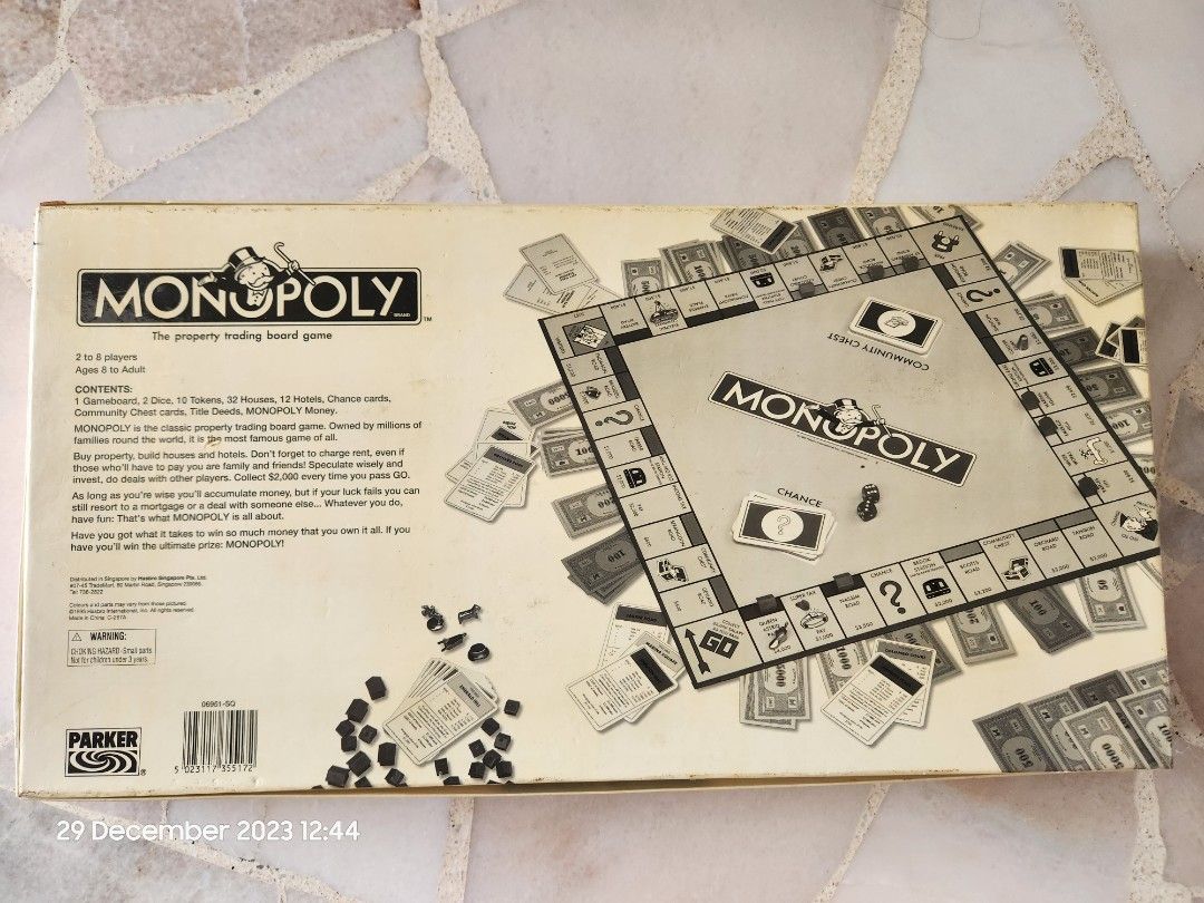 Classic Monopoly The Property Trading Board Game, Hobbies & Toys, Toys ...