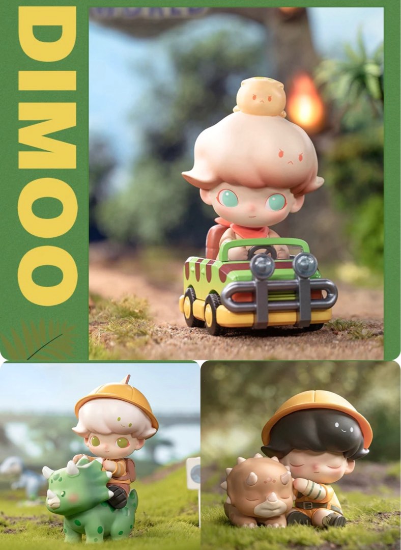 (Clearance) POP MART Dimoo Jurassic world - Hug a dinosaur/ Baby ...