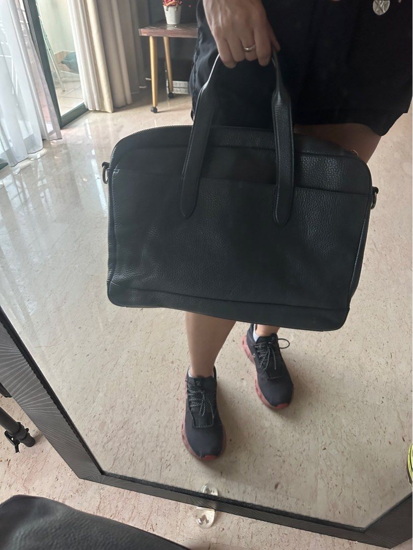 COACH Hamilton Laptop Briefcase Unisex Bag with Strap, Men's Fashion ...