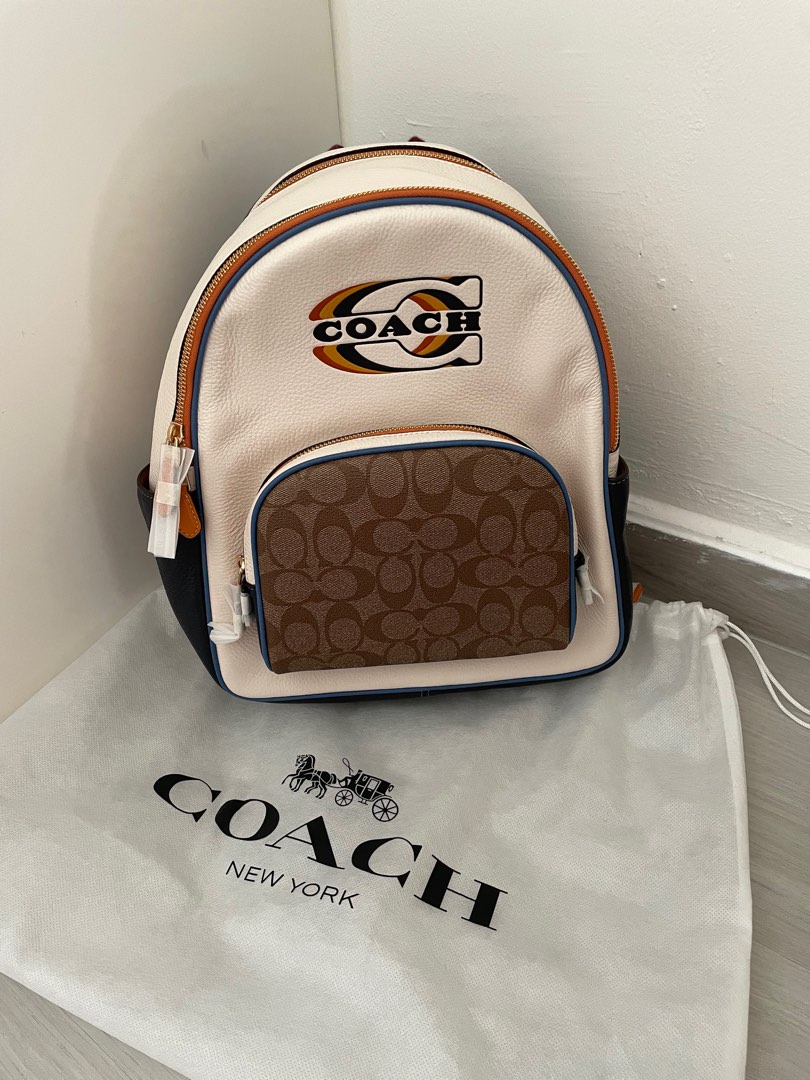 Coach Women Signature Court Backpack, Women's Fashion, Bags & Wallets ...