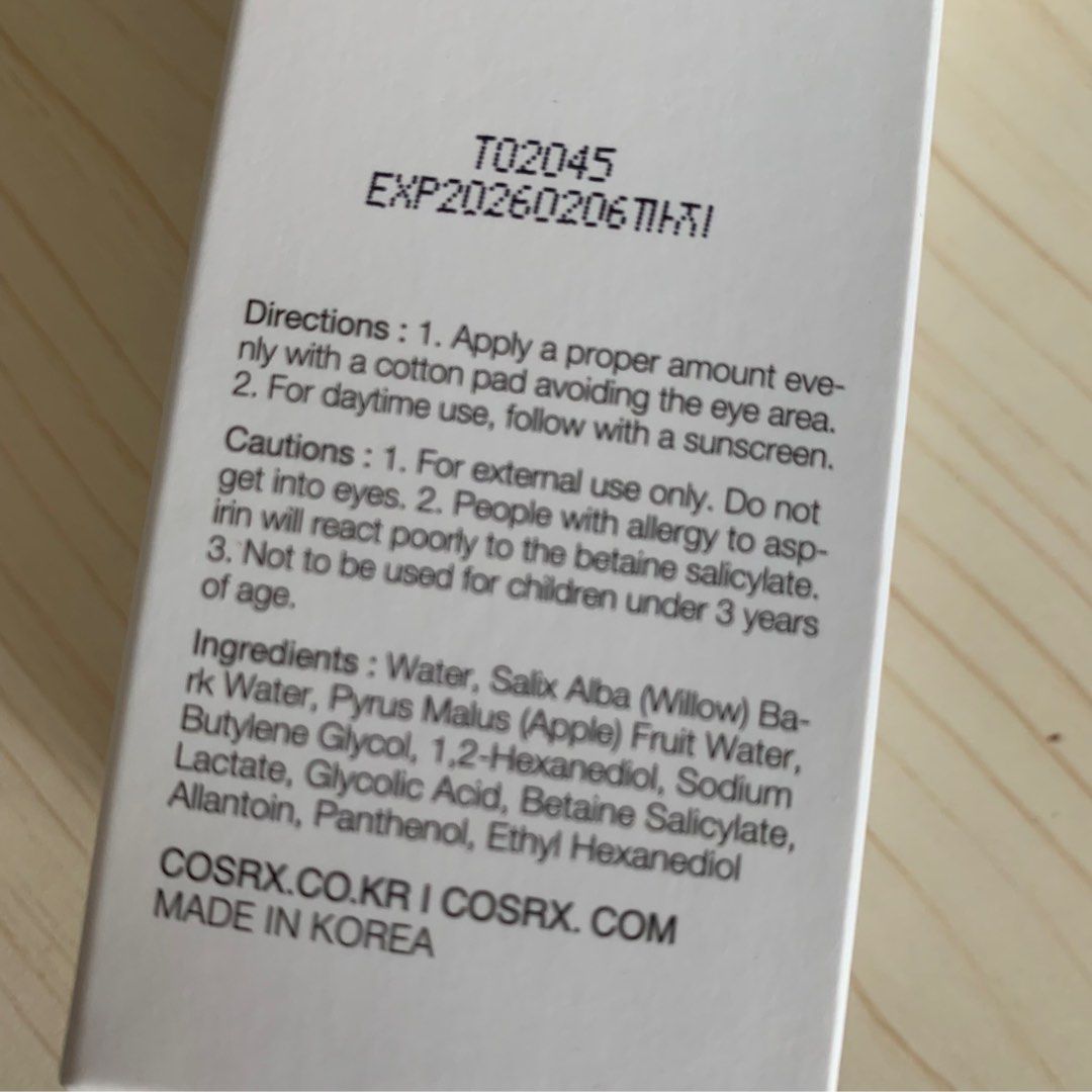 Cosrx aha/bha clarifying treatment toner, Beauty & Personal Care, Face ...