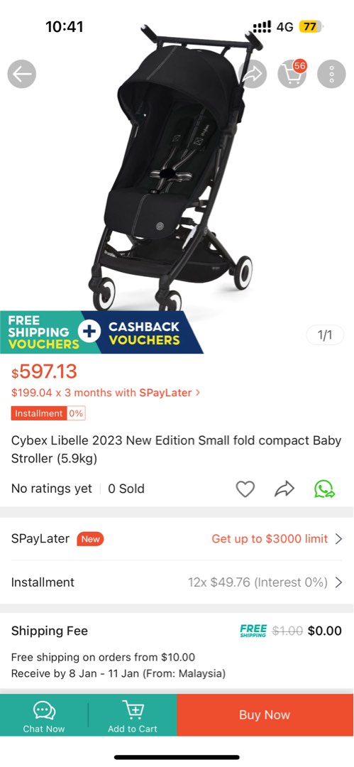 Cybex libelle stroller 2023, Babies & Kids, Going Out, Strollers on ...