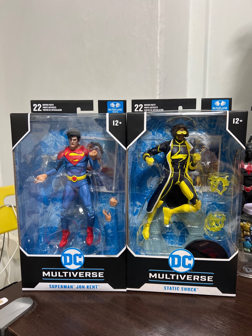 DC McFarlane Static shock & Superman jon kent, Hobbies & Toys, Toys ...