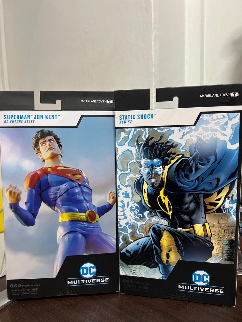 DC McFarlane Static shock & Superman jon kent, Hobbies & Toys, Toys ...