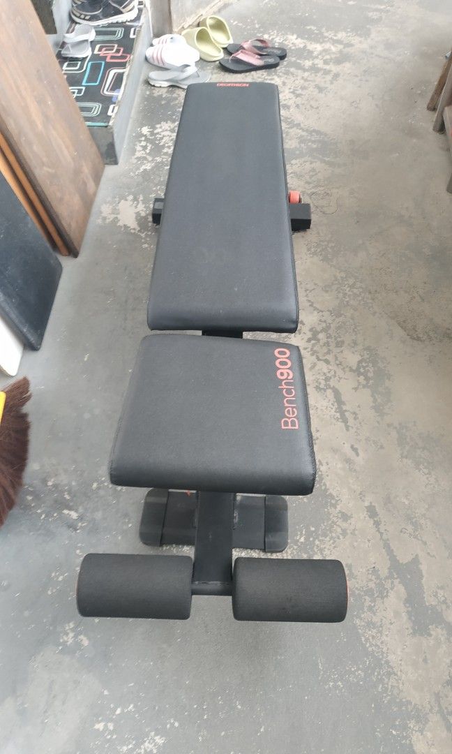 Decathlon Domyos 900 Reinforced Flat and Incline Weight Bench, Sports ...