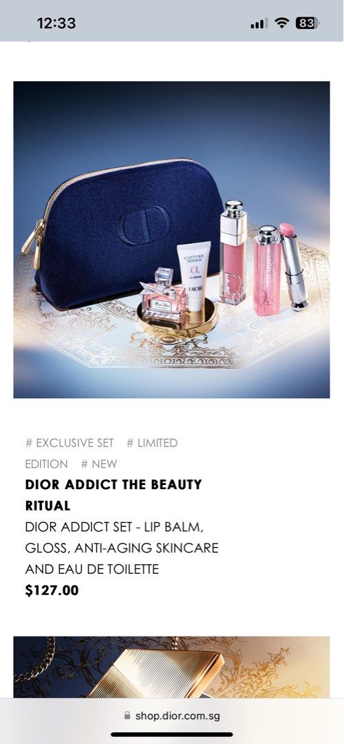 DIOR Addict the Beauty Ritual set, Beauty & Personal Care, Face, Makeup ...