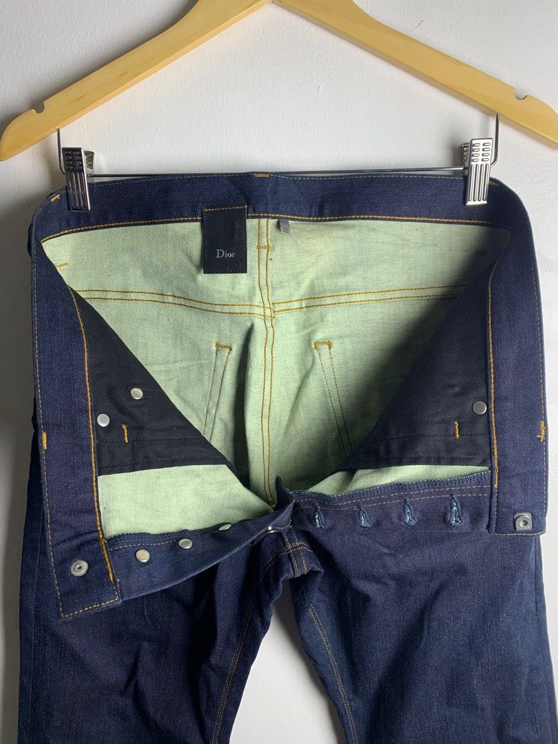 Dior Selvedge Zipper Pants, Men's Fashion, Bottoms, Jeans on Carousell