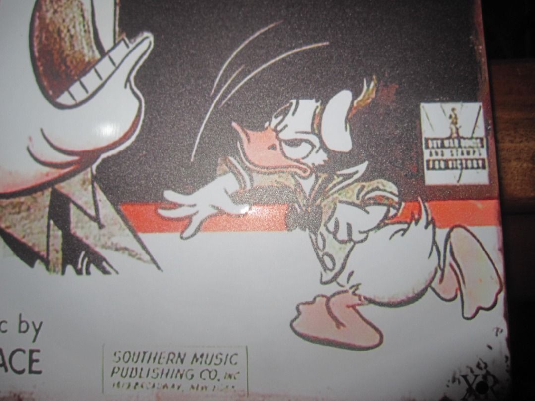 Disney Donald Duck in Nutzi Land Tin Sign, Hobbies & Toys, Memorabilia ...