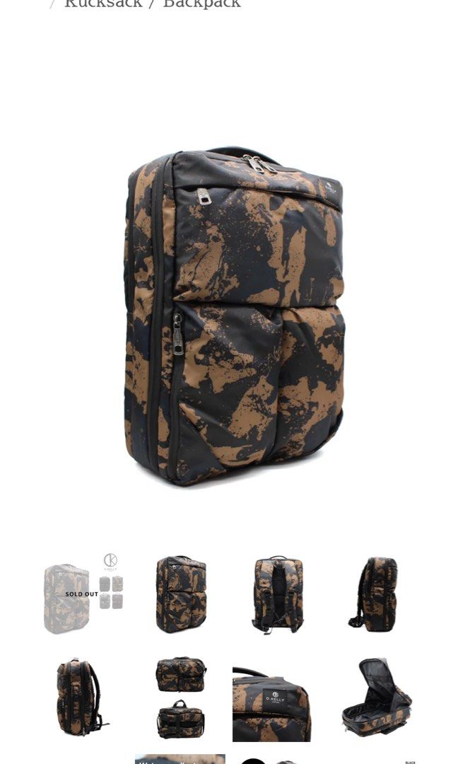 D.Kelly Japan Rucksack Backpack Laptop Travel bag, Men's Fashion, Bags ...