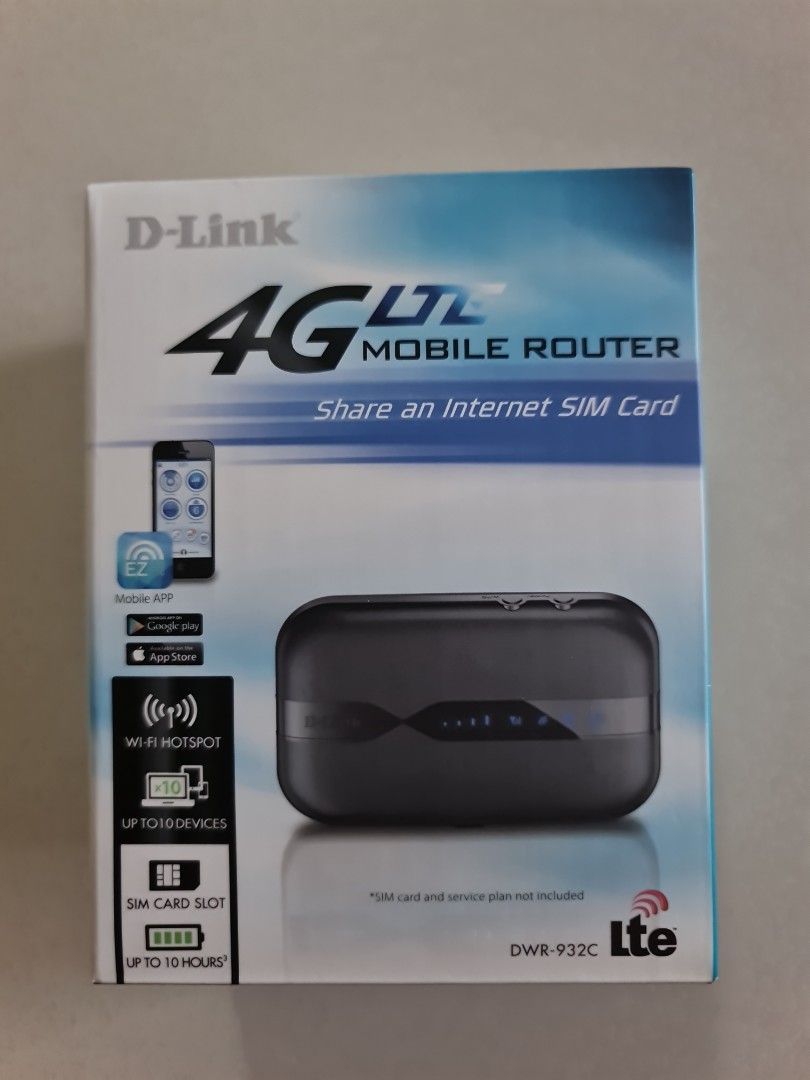 D-Link 4G LTE Mobile Router DWR-932C, Mobile Phones & Gadgets, Mobile ...