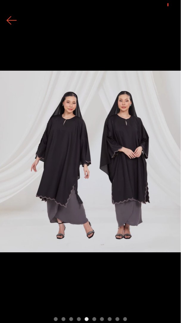 Dofa - termula kurung in black (petite), Women's Fashion, Muslimah ...