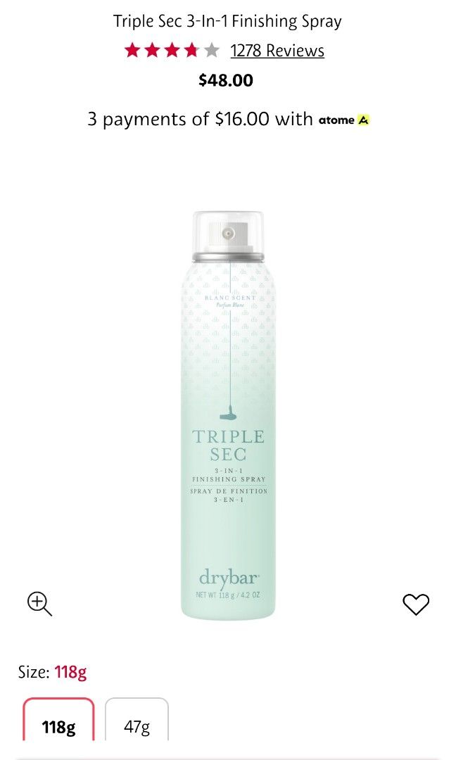 Drybar 3 in 1 Finishing Spray, Beauty & Personal Care, Hair on Carousell