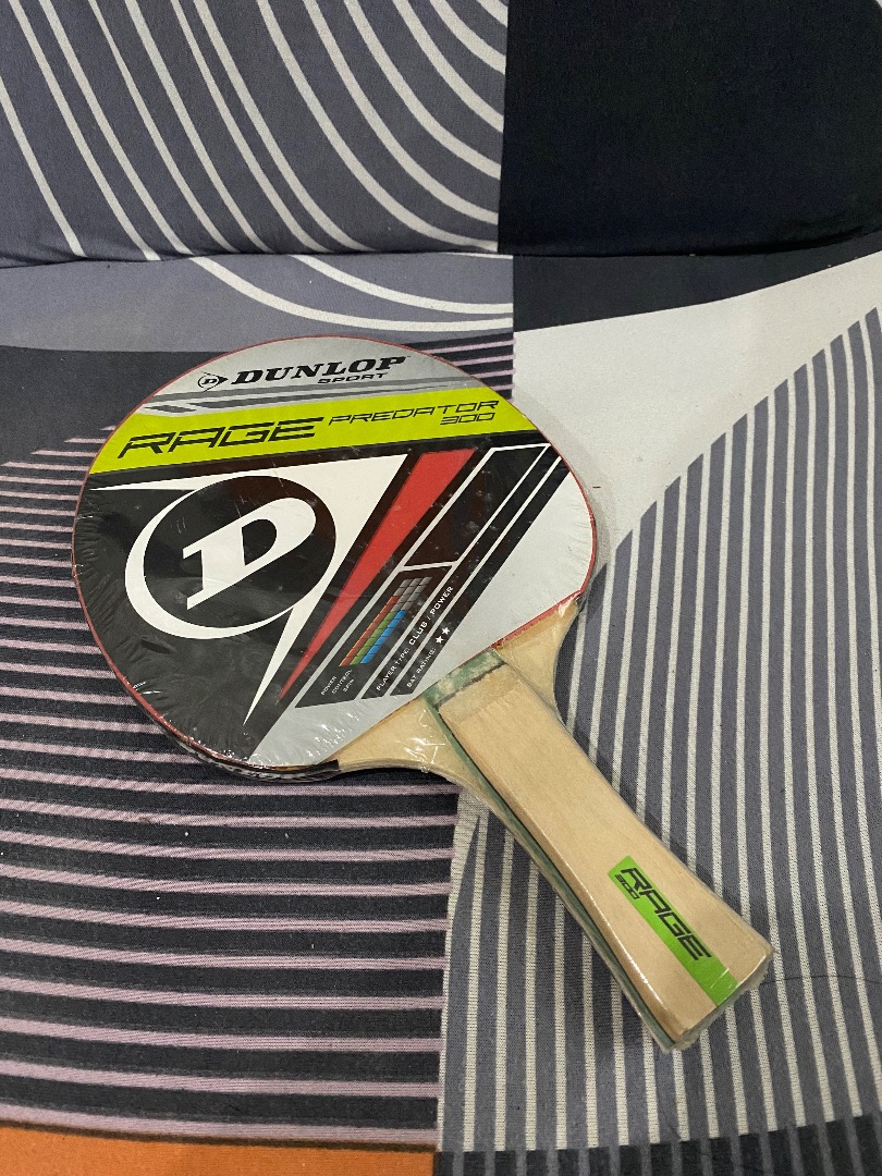 Dunlop Rage Predator 300 Table Tennis Bat, Sports Equipment, Other ...