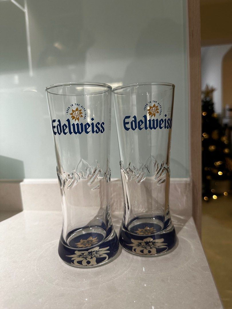 Edelweiss Drinking Beer Glass, Hobbies & Toys, Memorabilia ...