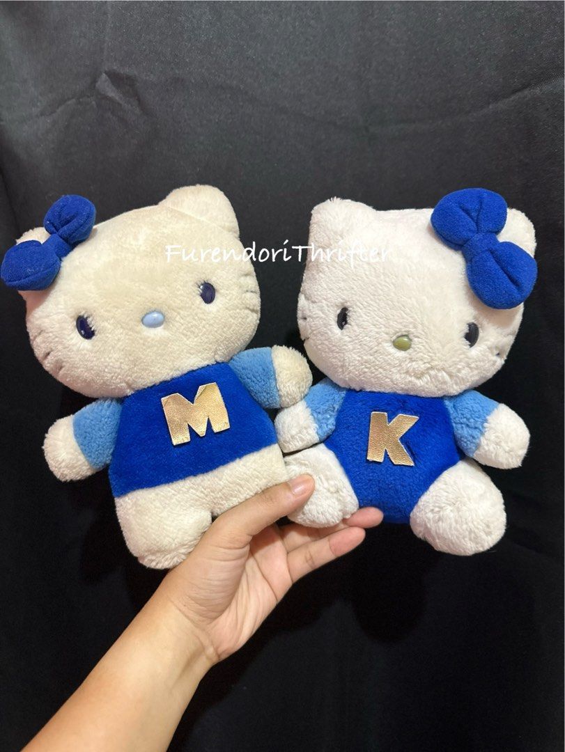 2001 Vintage Eikoh Sanrio Hello Kitty and Mimi Vintage White Blue Gold ...