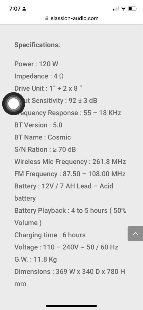 Elassion Sound System / Karaoke- Cosmic, Audio, Soundbars, Speakers & Amplifiers on Carousell