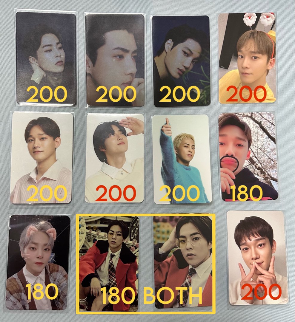 EXO Official Photocards, Hobbies & Toys, Memorabilia & Collectibles, K ...