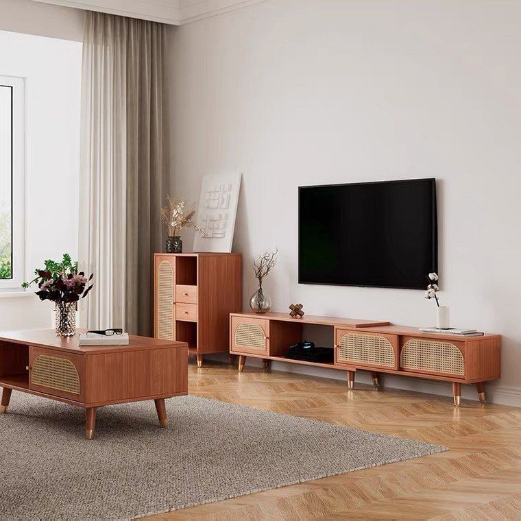 Extendable rattan tv console NICHE, Furniture & Home Living, Furniture ...