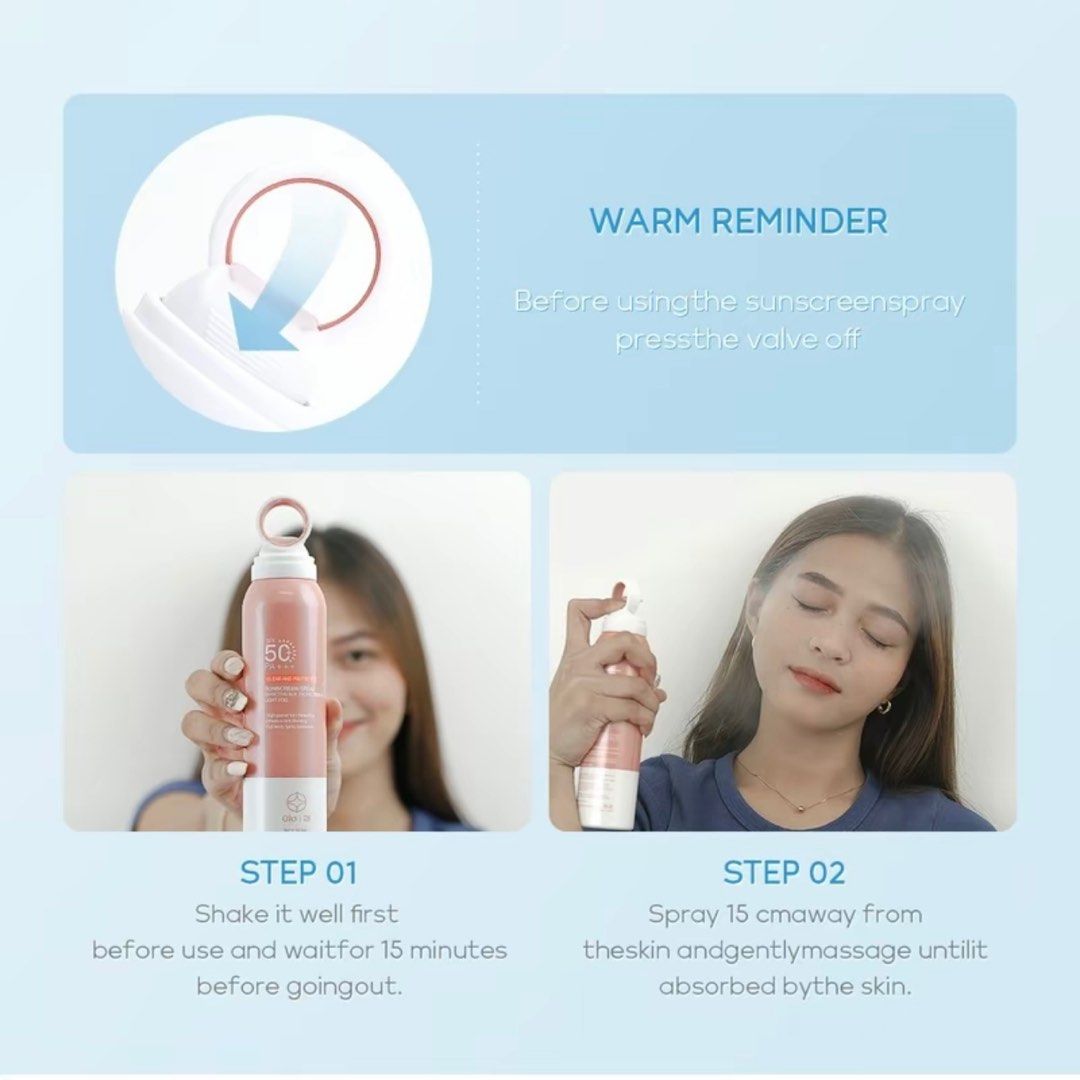 FDA Approved Sunscreen Spray SPF50+ PA+++ Waterproof UV Protection ...