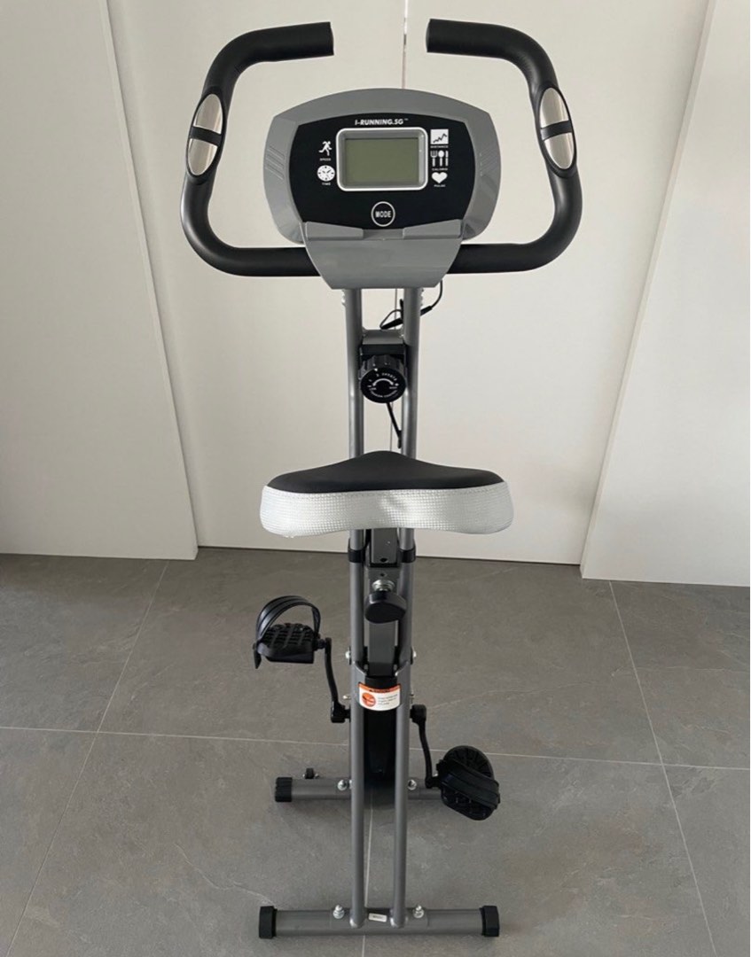 Foldable Stationary Spin Bike, Sports Equipment, Exercise & Fitness ...