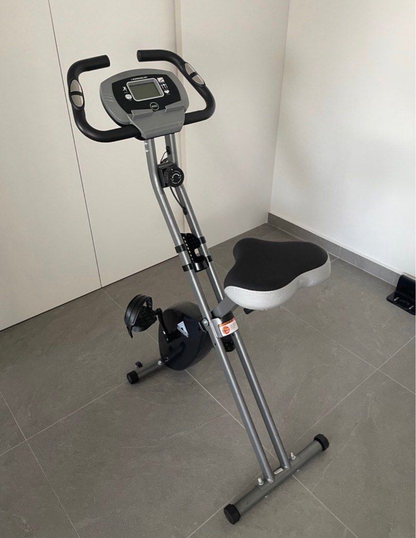 Foldable Stationary Spin Bike, Sports Equipment, Exercise & Fitness ...