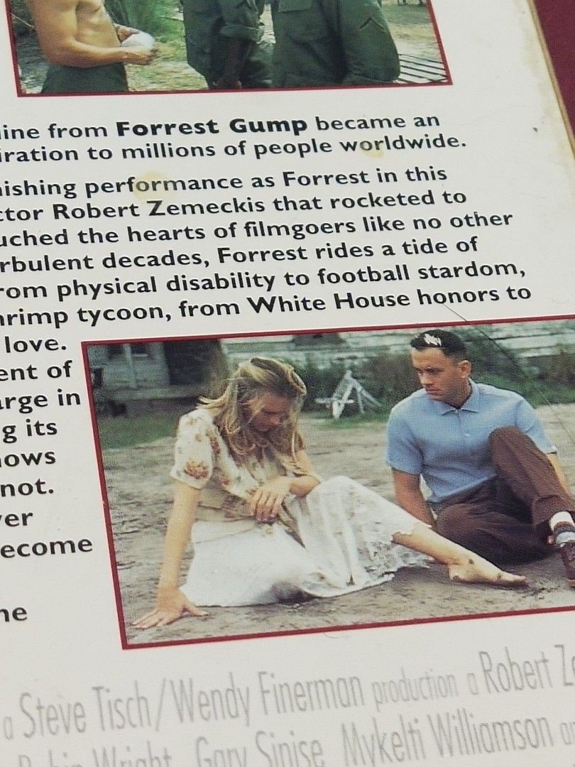"Forrest Gump" movie on VHS format/Tom Hanks/UNTESTED/1995/USA, Hobbies ...
