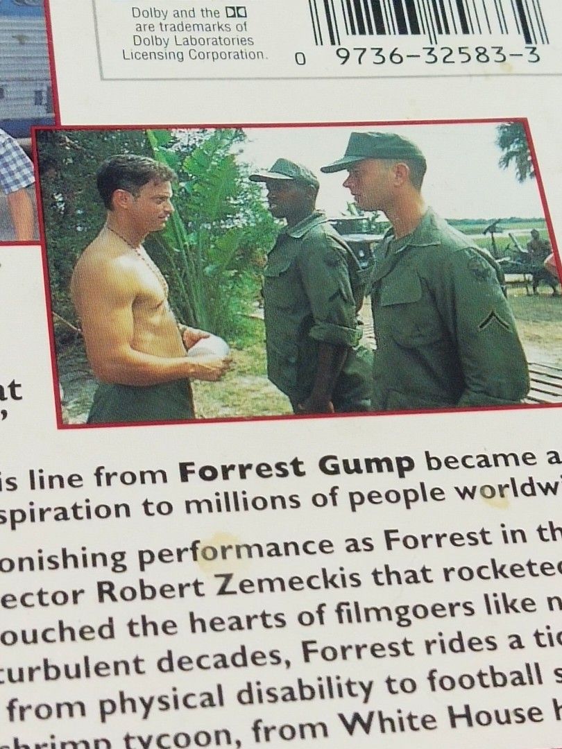 "Forrest Gump" movie on VHS format/Tom Hanks/UNTESTED/1995/USA, Hobbies ...