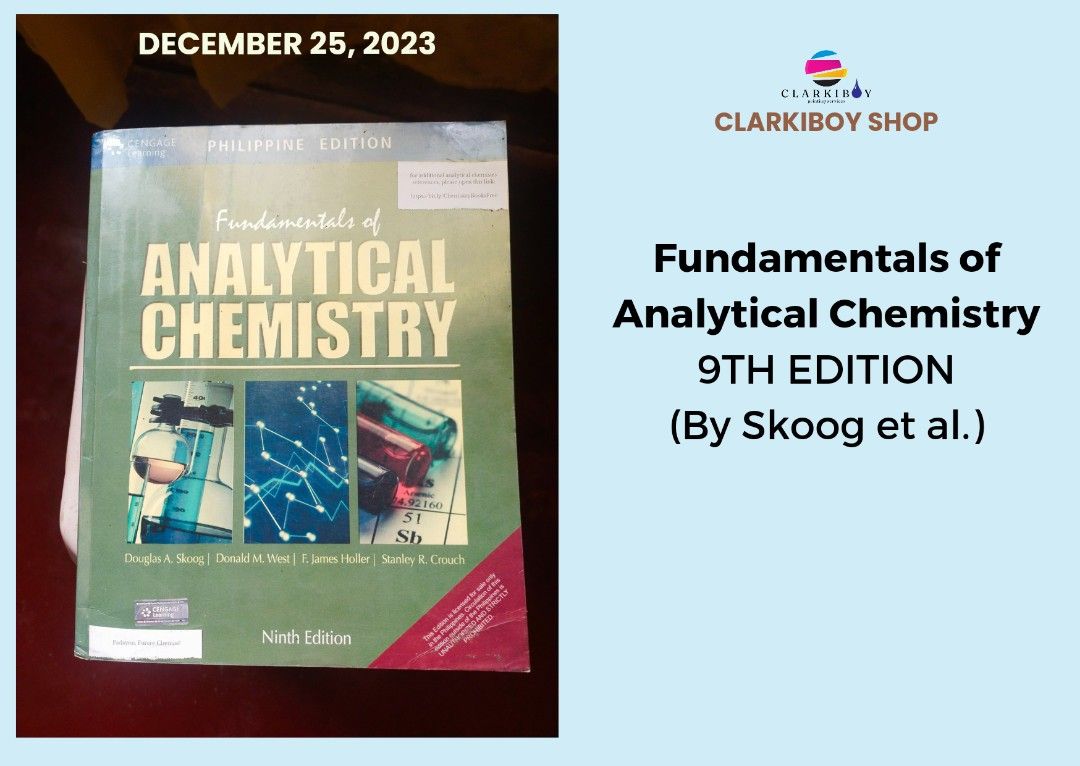 Fundamentals of Analytical Chemistry by Skoog et. al., Hobbies & Toys, Books & Magazines ...
