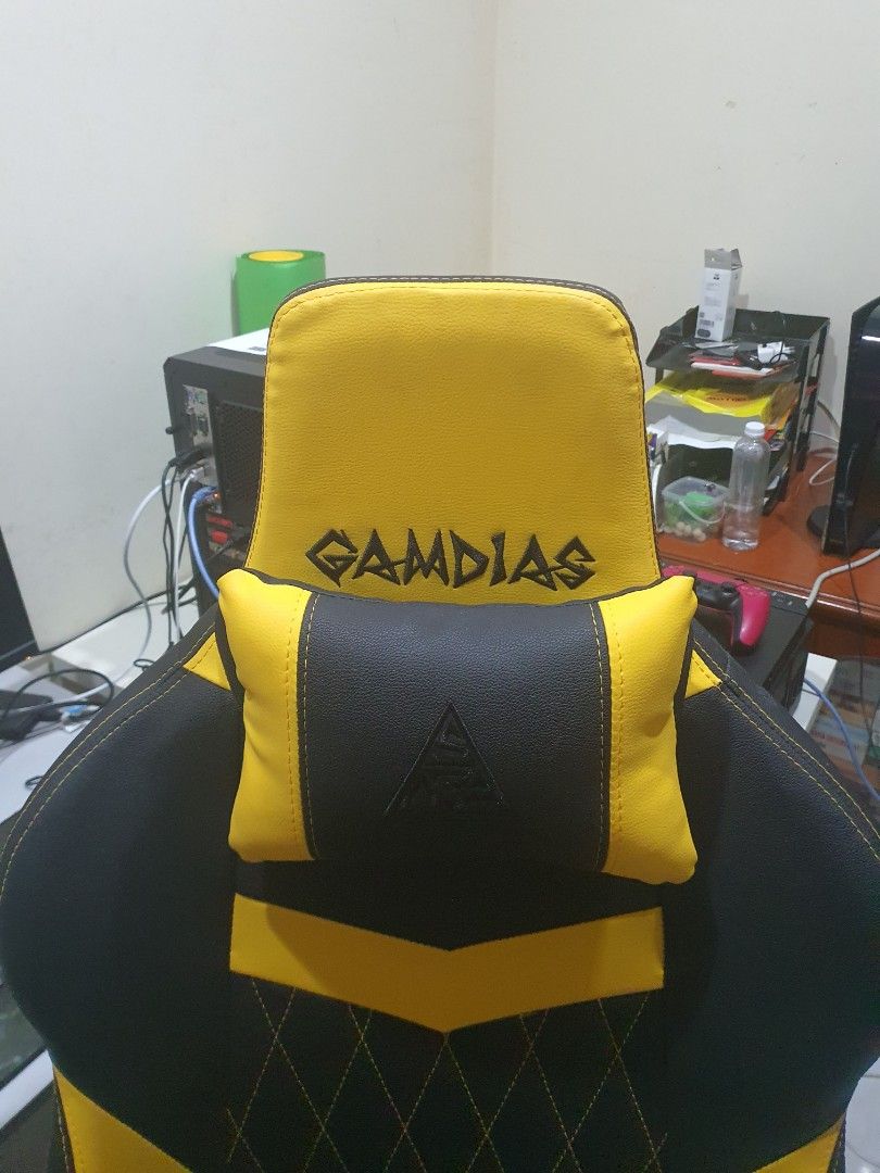 Gaming chair Gamdias Achilles kerusi gaming, Furniture & Home Living ...