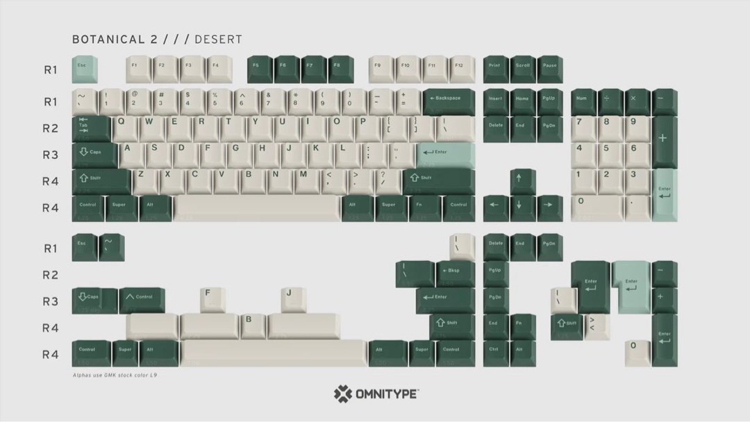 GMK GMK Botanical 2 Desert Base Kit + Novelties (BNIB Sealed ...