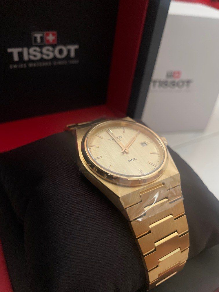 GOLD PRX QUARTZ 40mm, Luxury, Watches on Carousell