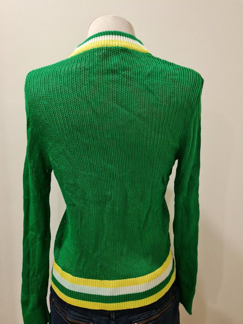 green yellow knit jacket, Women's Fashion, Coats, Jackets and Outerwear ...
