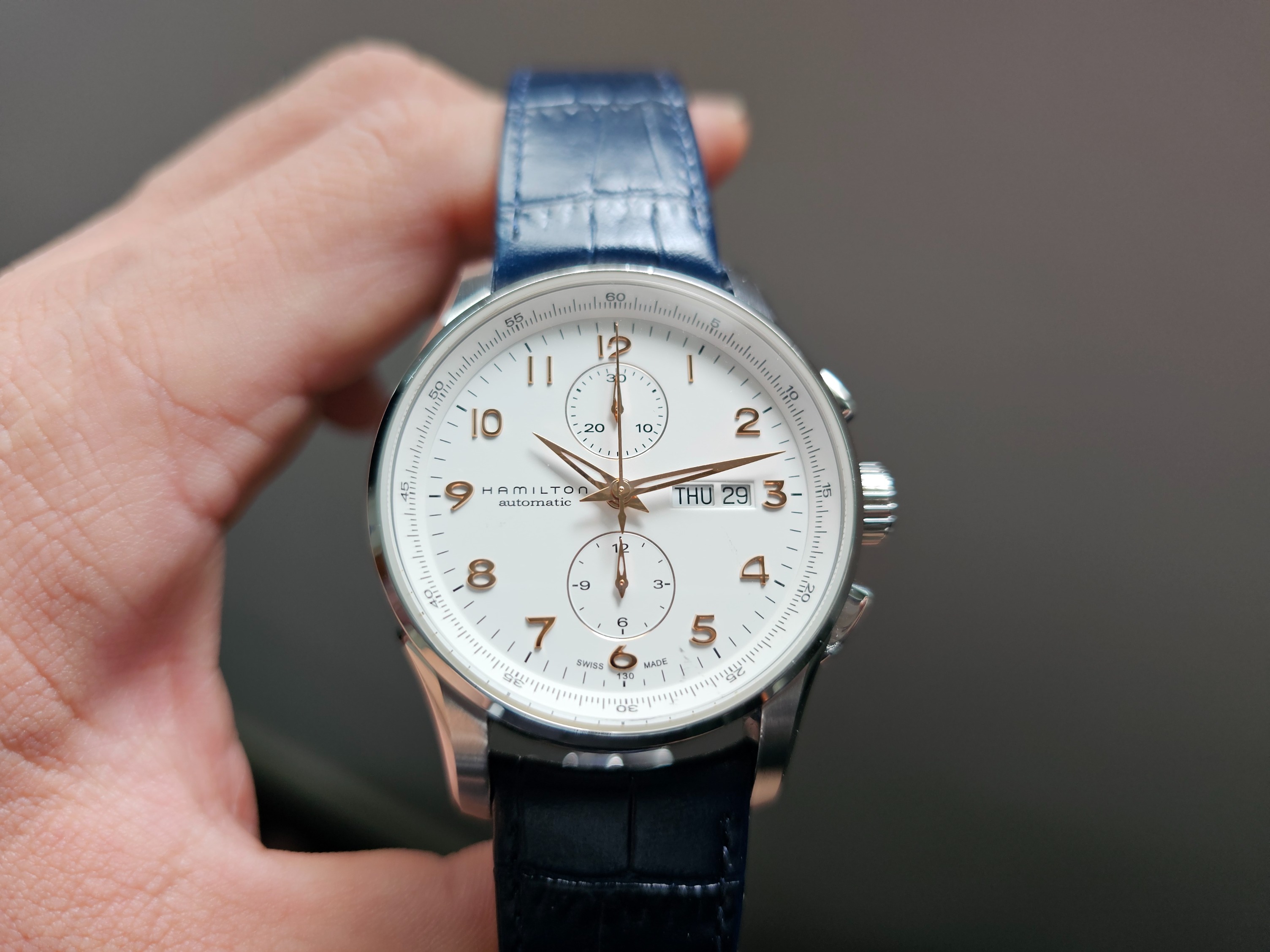 Hamilton Jazzmaster Maestro Auto Chrono, Luxury, Watches on Carousell