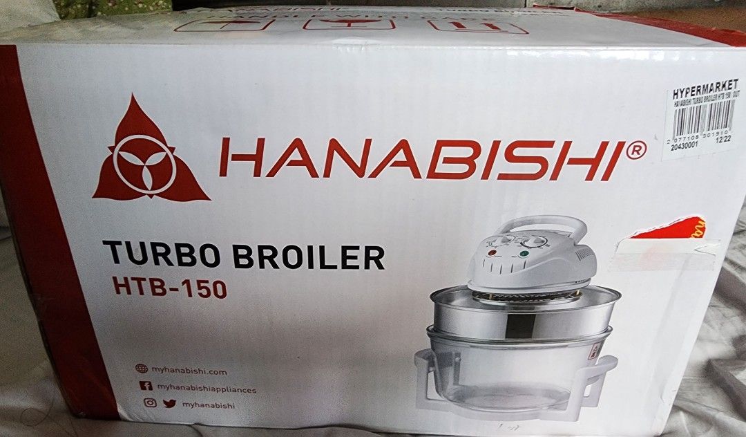 Hanabishi turbo broiler, TV & Home Appliances, Kitchen Appliances ...