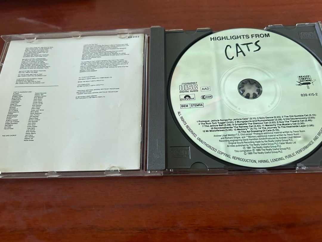 highlight from cats, Hobbies & Toys, Music & Media, CDs & DVDs on Carousell
