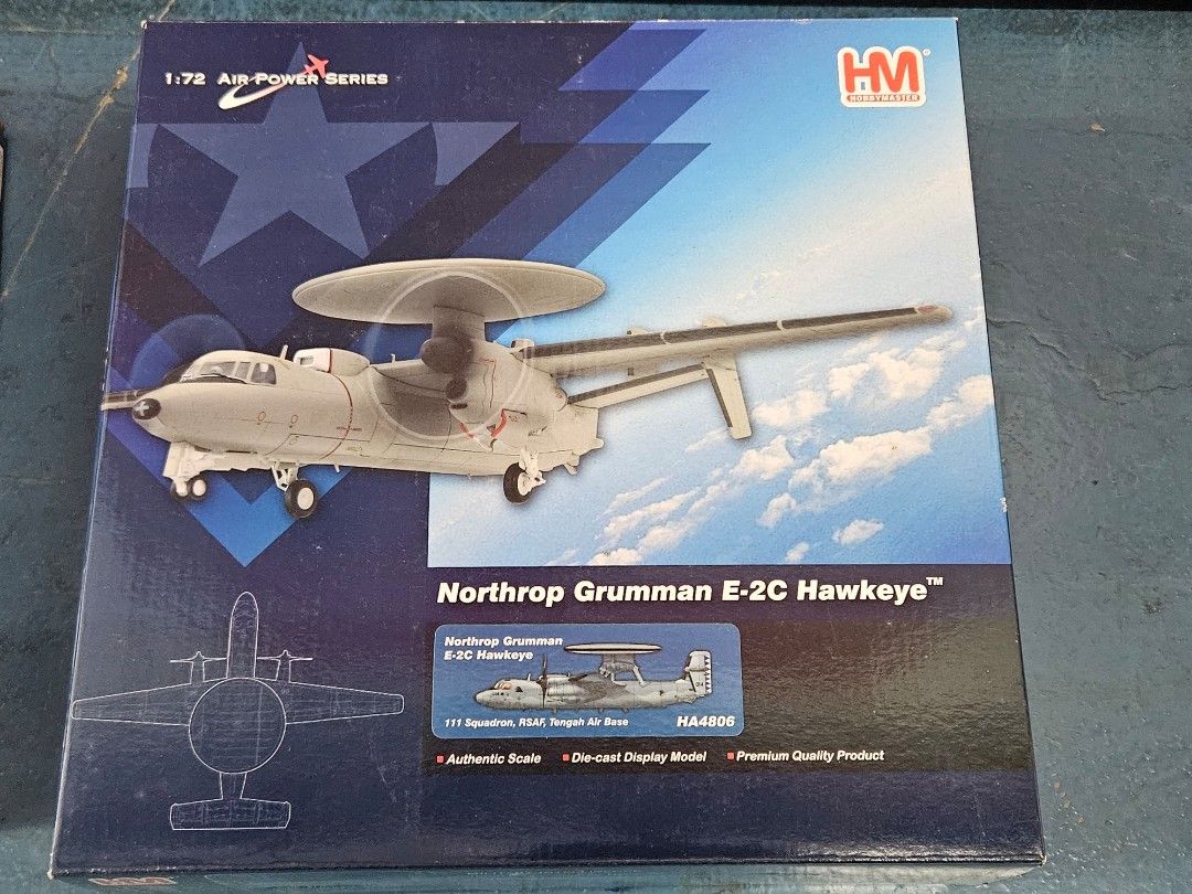 Hobby Master HA4806, E-2C Hawkeye, 111 Sqn, RSAF, Tengah Air Base [1:72 ...