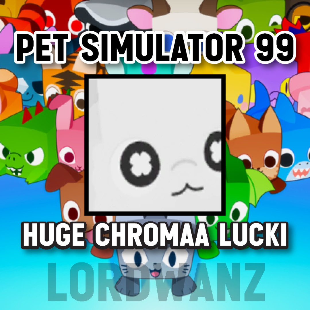 Huge Chroma Lucki Pet Simulator 99, Video Gaming, Gaming Accessories ...