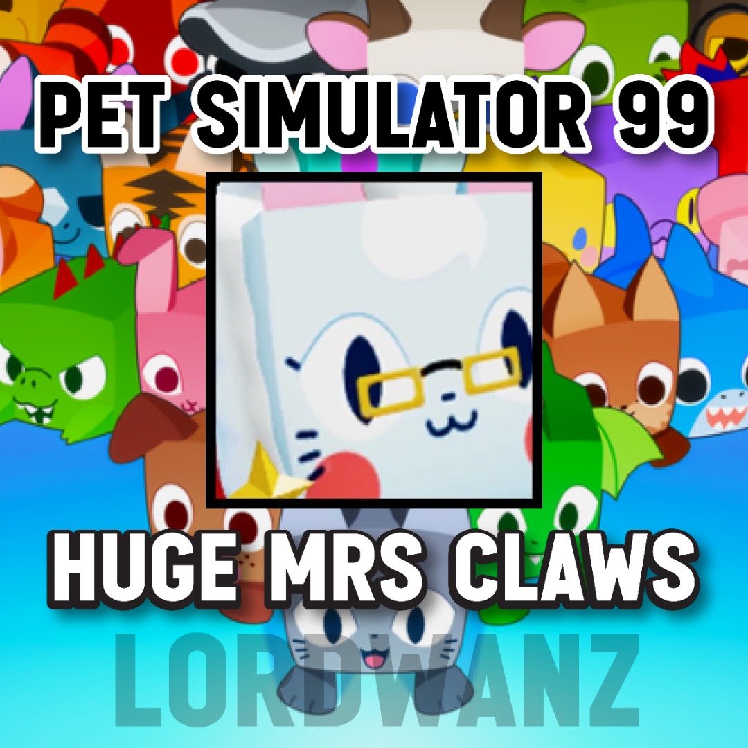 Huge Mrs Claws Pet Simulator 99, Video Gaming, Gaming Accessories, In ...