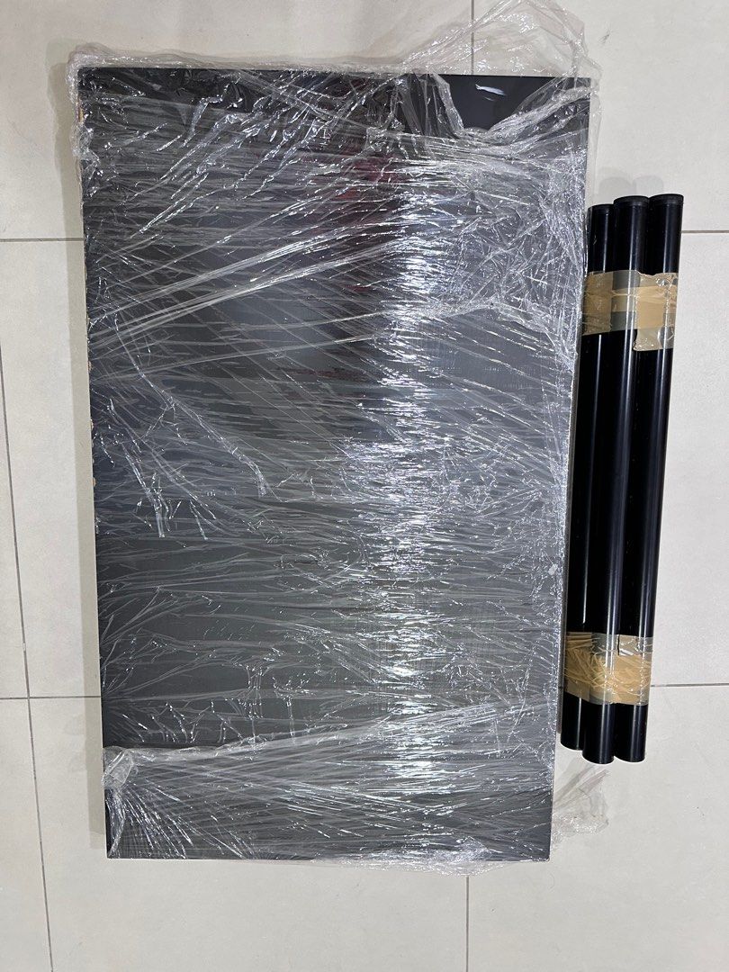 Ikea Linmon Black Table with Adils Legs, Furniture & Home Living ...