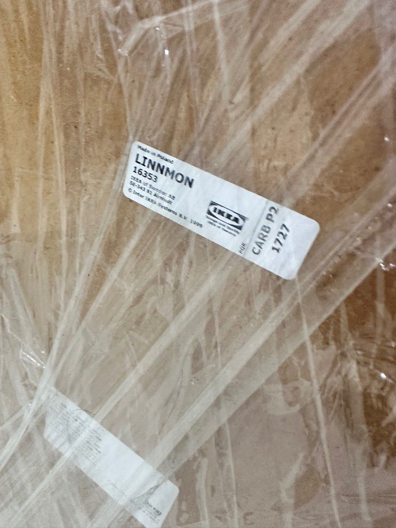 Ikea Linmon Black Table with Adils Legs, Furniture & Home Living ...