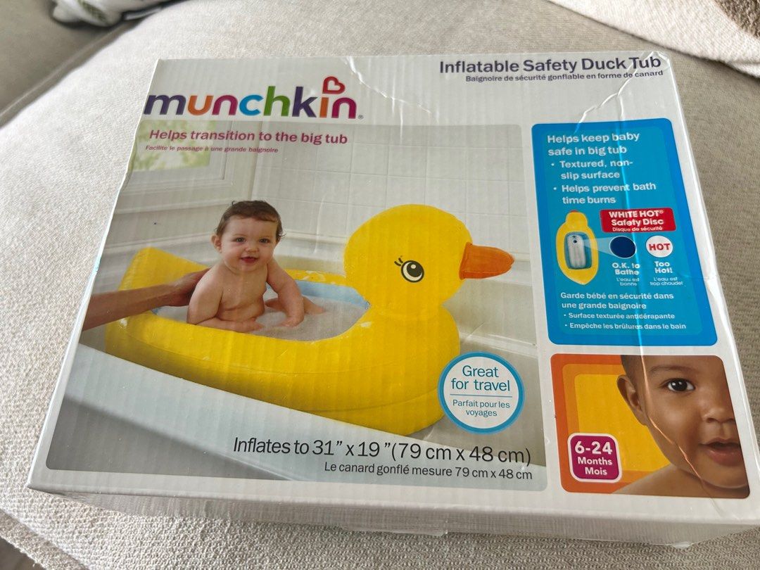 Inflatable Safety Duck Tub (good for travelling), Babies & Kids ...