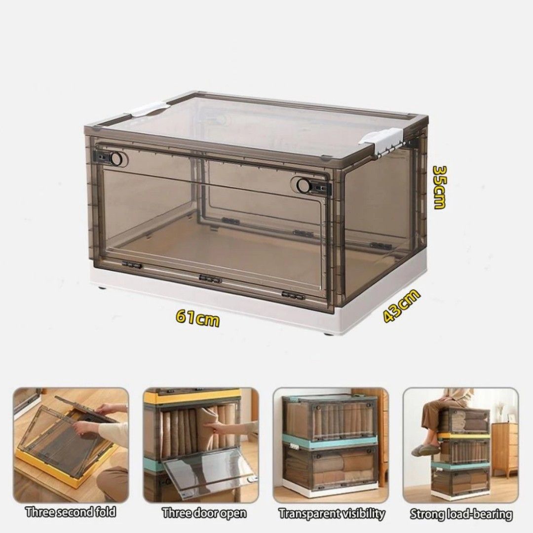 Instock Foldable Collapsable House Car Storage Display Box Cabinet with ...
