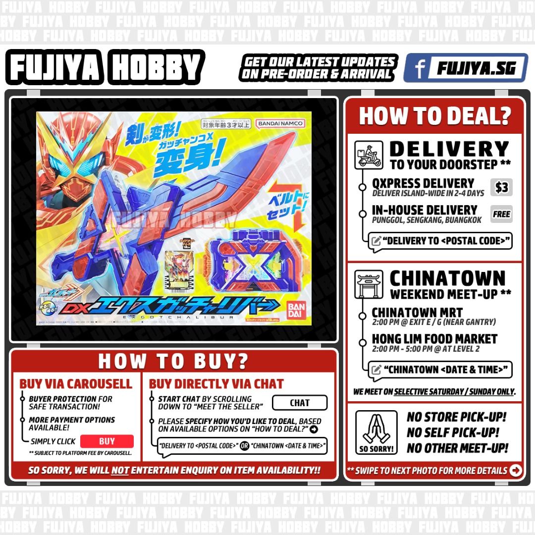 [IN-STOCK, LAST-1!!] Kamen Rider Gotchard DX Exgotchalibur / Ex Gotcha ...