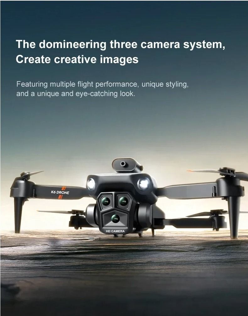 K6 MAX Drone 4K Professional HD ESC Camera Optical Flow Localization ...
