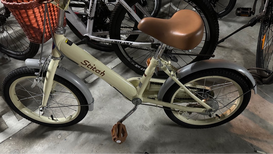 Kids Bicycle 14 inch Stitch, Sports Equipment, Bicycles & Parts ...