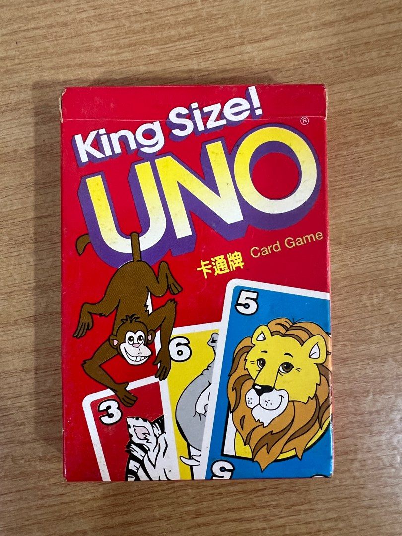 King Size Uno Card Game, Hobbies & Toys, Toys & Games on Carousell